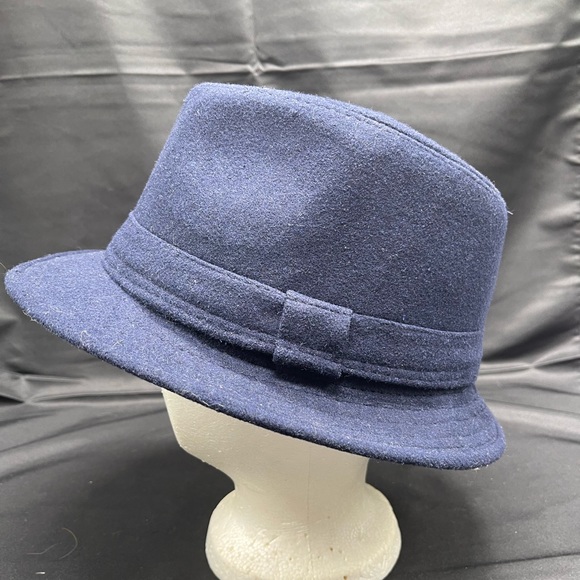 Accessories | Womans Soft Wool Blue Fedora Hat | Poshmark